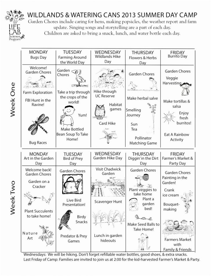 Summer Camp Lesson Plans - Lesson Plans Learning
