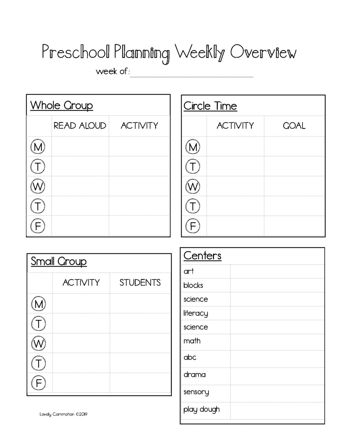 Play Based Preschool Lesson Plans - Lesson Plans Learning