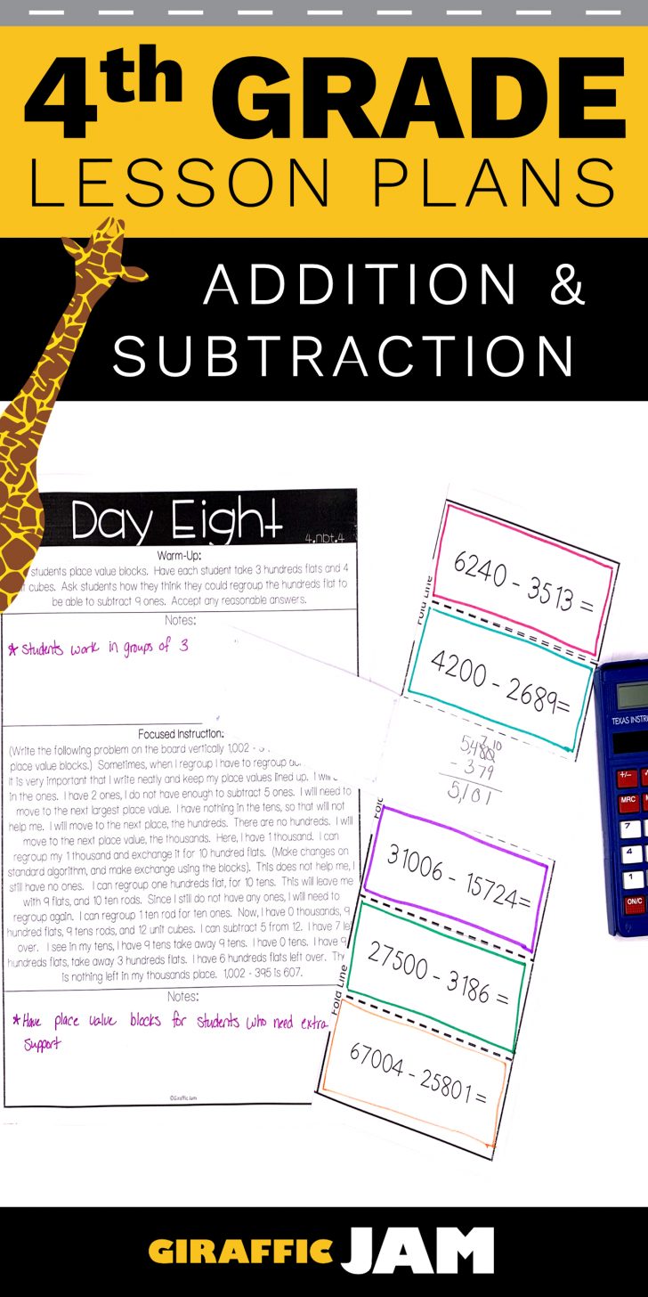 Subtraction With Regrouping Lesson Plans 4th Grade - Lesson Plans Learning
