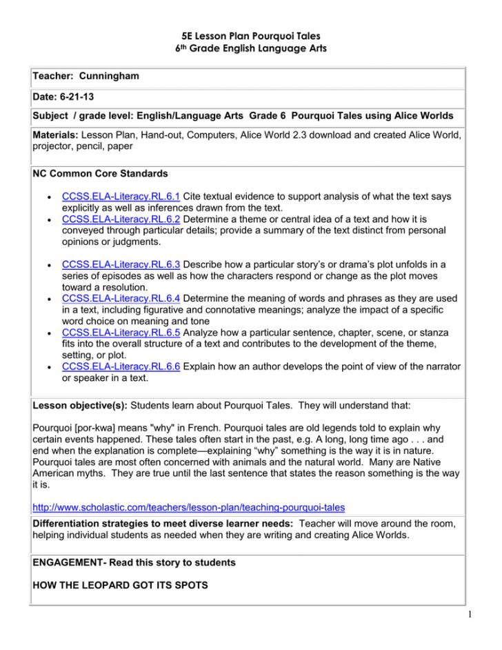 Inference Lesson Plans 6th Grade - Lesson Plans Learning