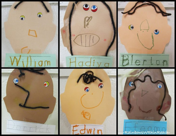 All About Me" Self Portrait Art | Me Preschool Theme, All - Lesson ...