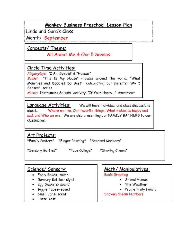 All About Me Theme For Preschoolers | All About Me | All - Lesson Plans ...