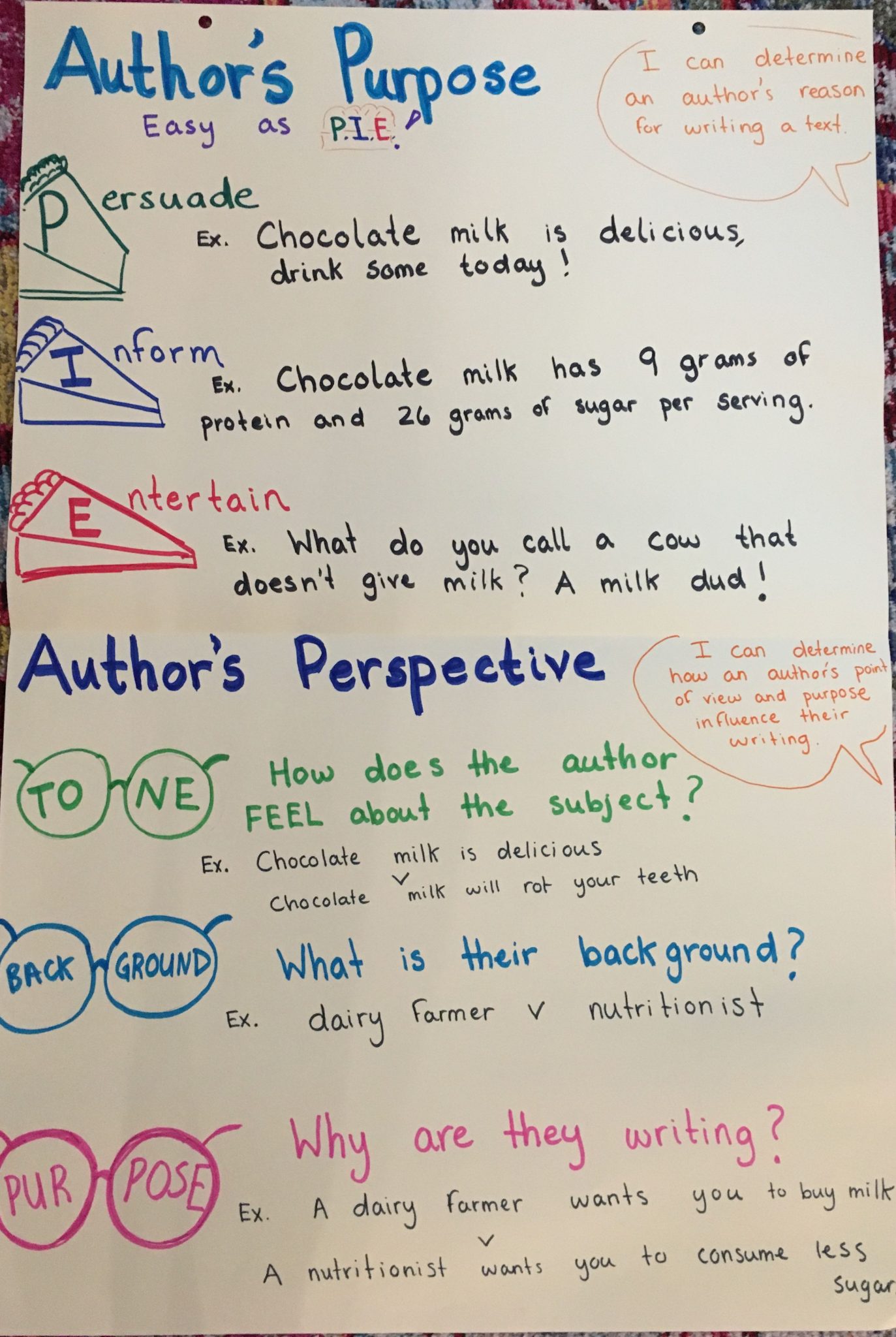Anchor Chart For Teaching Students To Critique Author's - Lesson Plans ...