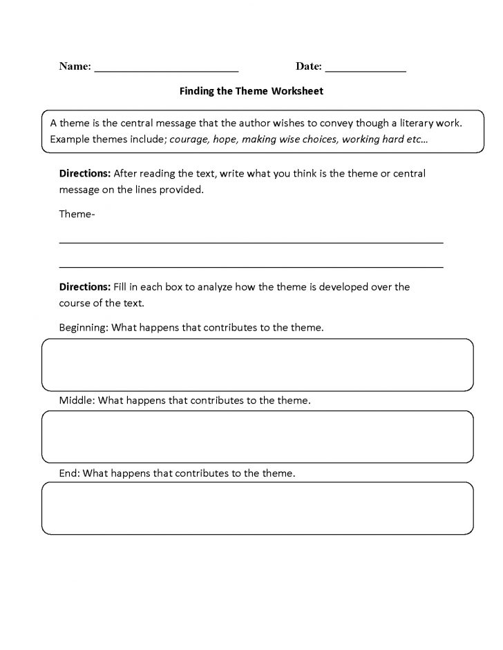 Englishlinx | Theme Worksheets - Lesson Plans Learning