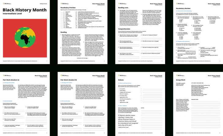 Esl Lesson Plans For Black History Month – Blog – Esl Library - Lesson ...