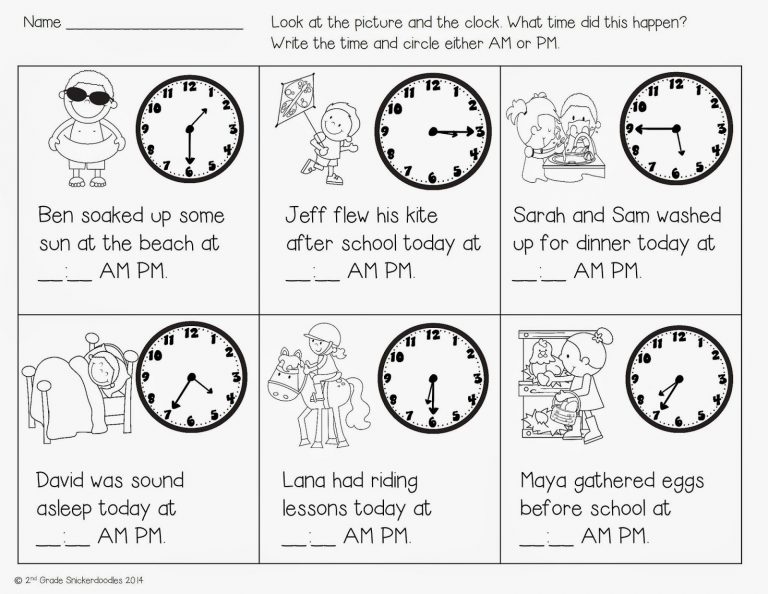 Telling Time Lesson Plans 2nd Grade - Lesson Plans Learning