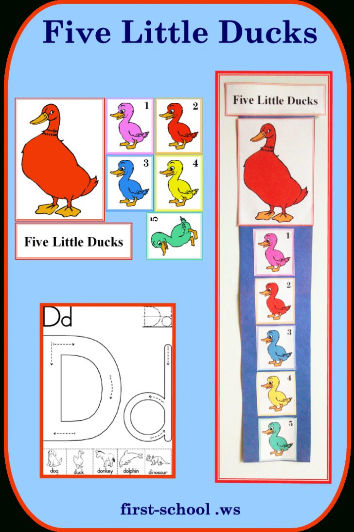 Five Little Ducks Preschool Printable Activities And Lesson - Lesson ...