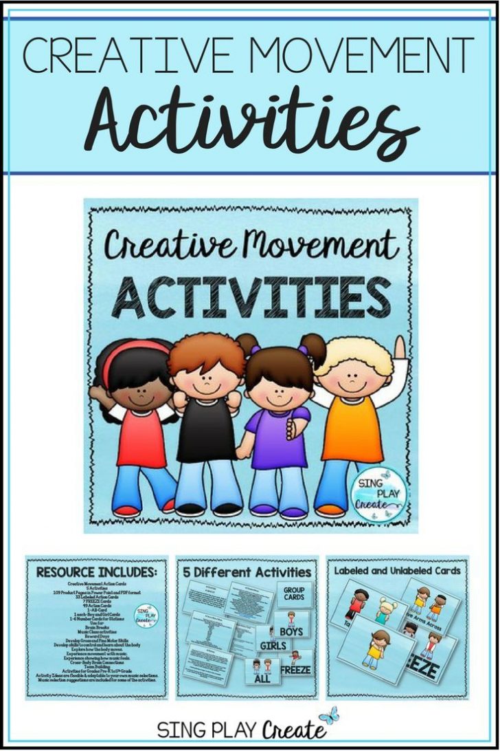 Freeze Dance, Creative Movement Activities Prek-6 Music, Pe - Lesson ...
