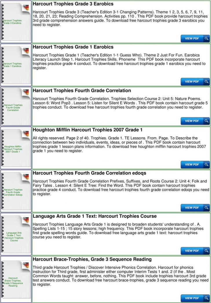 Harcourt Trophies 1st Grade Lesson Plans - Lesson Plans Learning