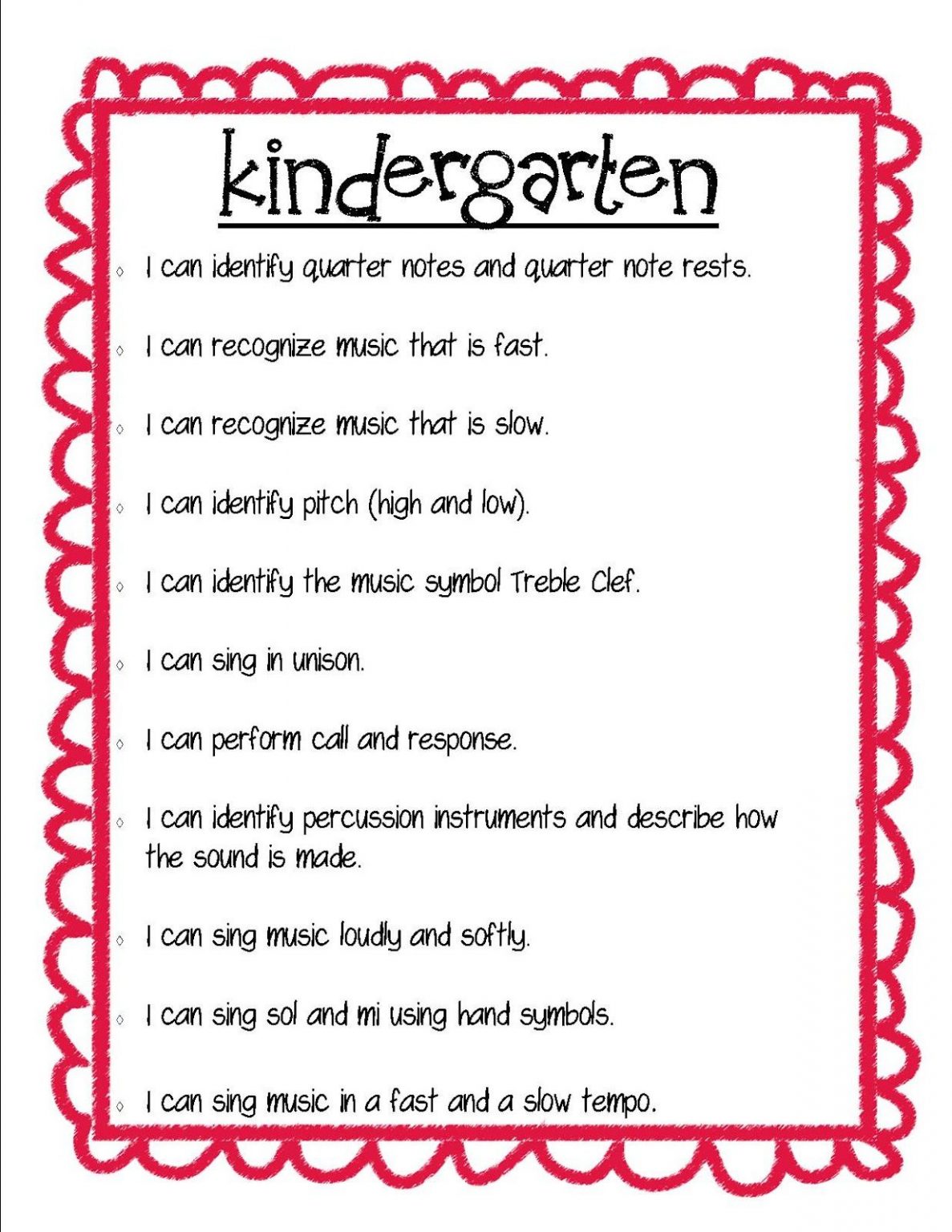 Pre Kindergarten Music Lesson Plans - Lesson Plans Learning