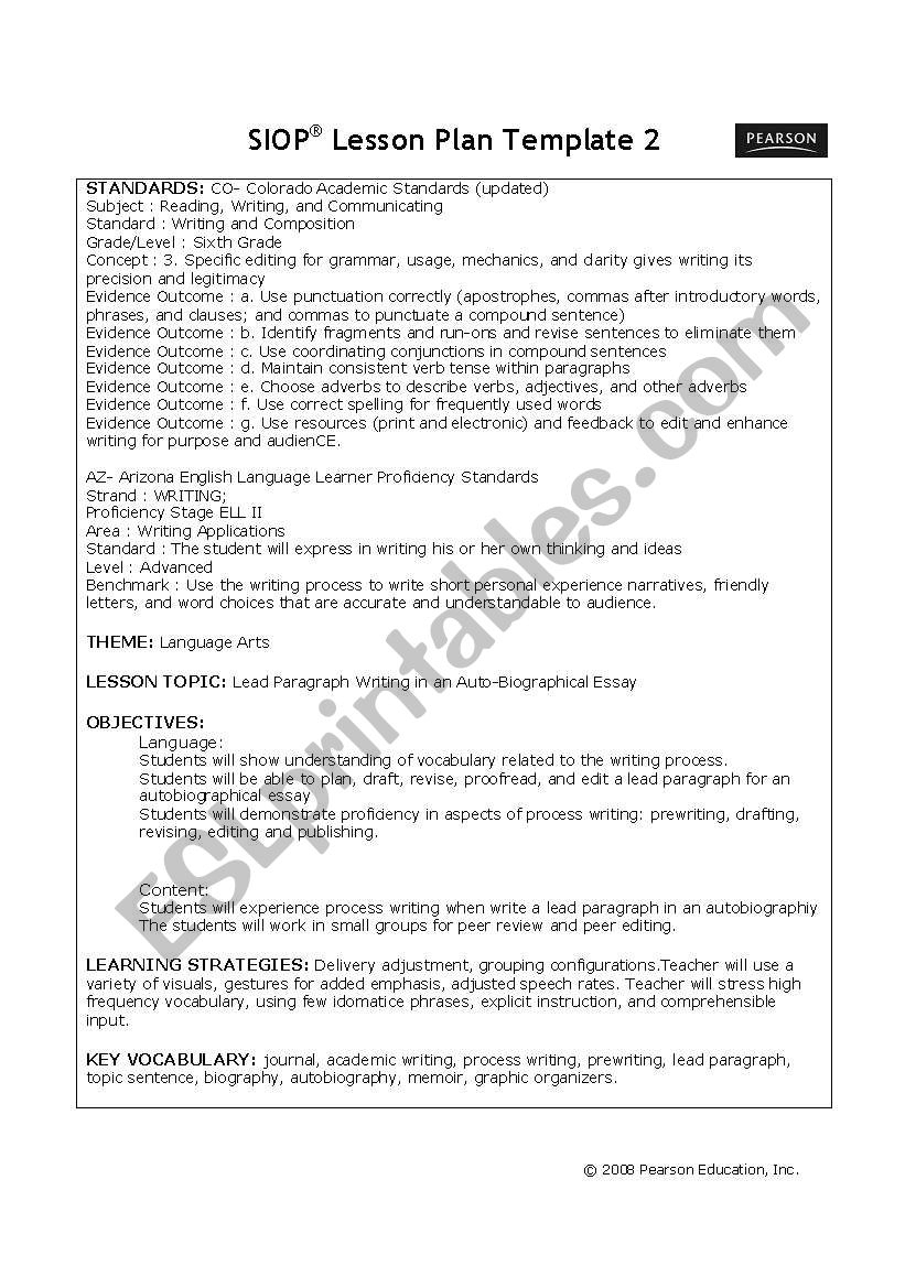 6th Grade Writing Lesson Plans Lesson Plans Learning 6th Grade Writing Lesson Plans Lesson Plans Learning