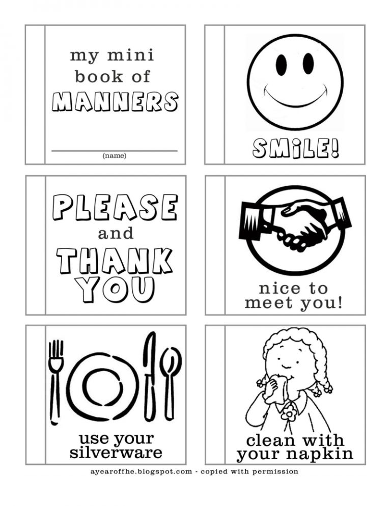 Minimannersbook.pdf | Manners For Kids, Teaching Manners - Lesson Plans ...