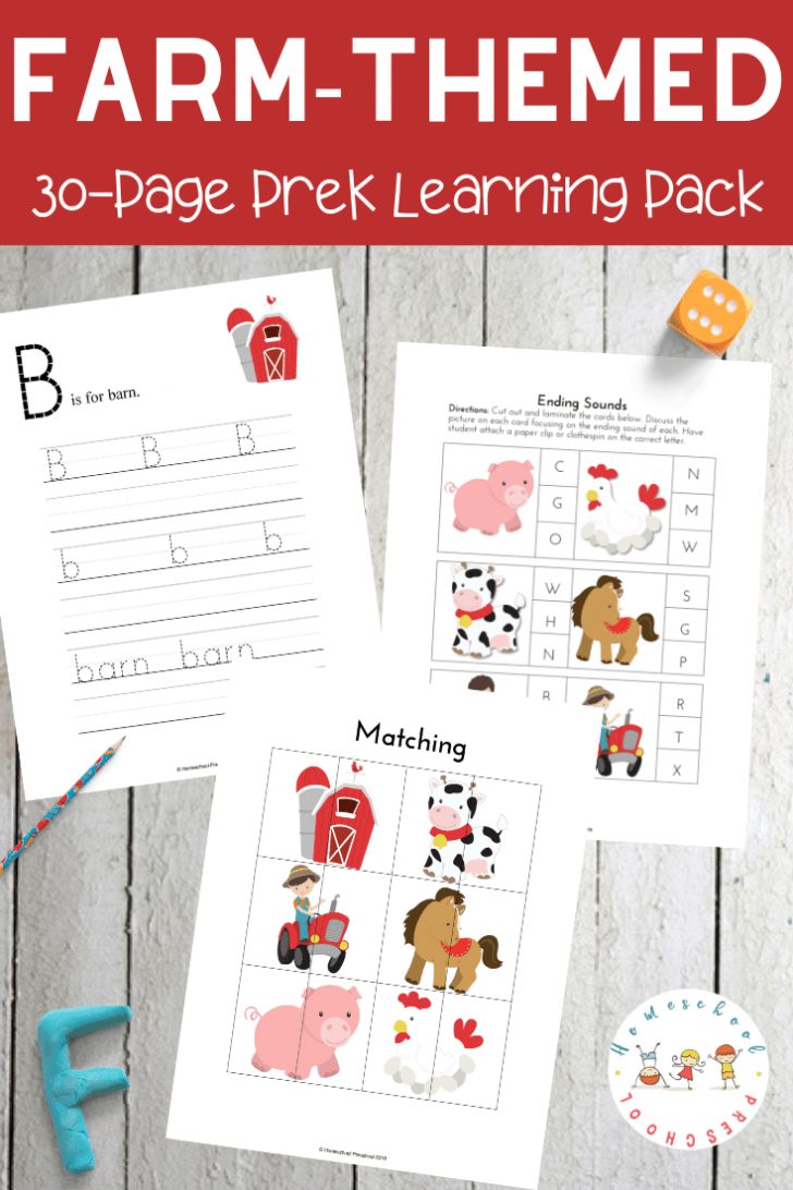 Printable Down On The Farm Activities For Preschool - Lesson Plans Learning