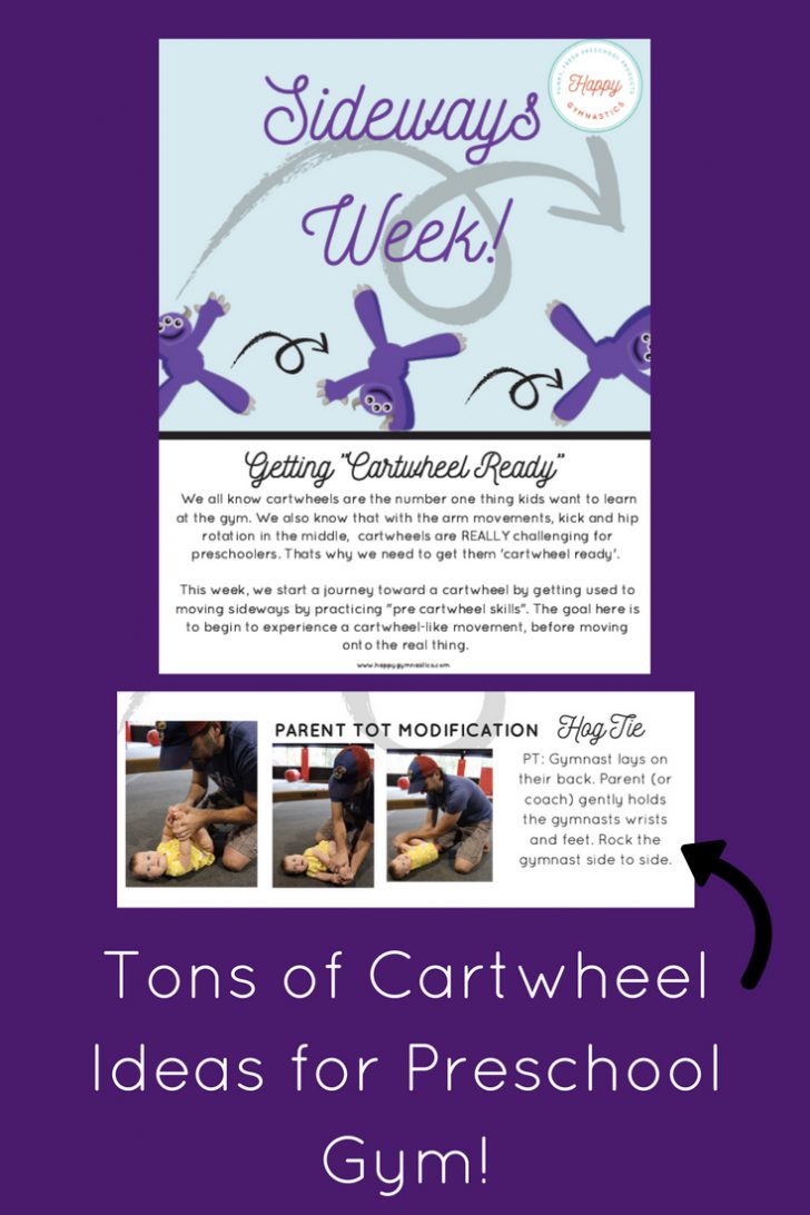 Sideways Week | Gymnastics Lessons, Preschool Gymnastics - Lesson Plans ...